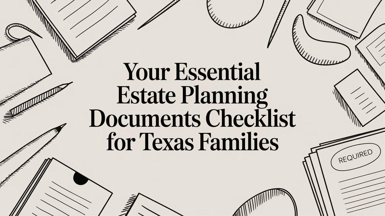 Your Essential Estate Planning Documents Checklist for Texas Families