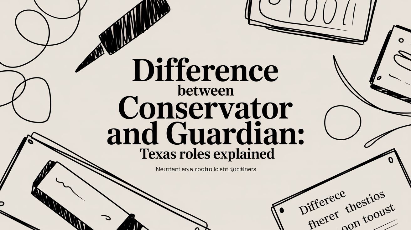 Difference between Conservator and Guardian: Texas Roles Explained