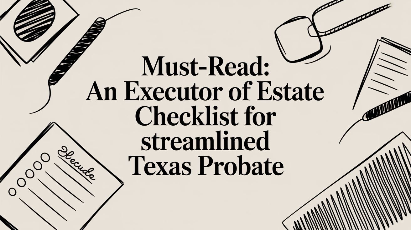 Must-Read: An Executor of Estate Checklist for Streamlined Texas Probate