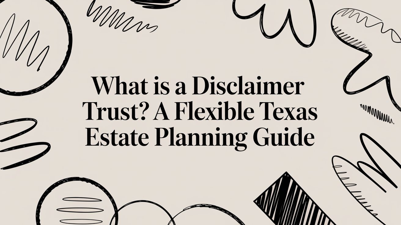 What is a disclaimer trust? A Flexible Texas Estate Planning Guide