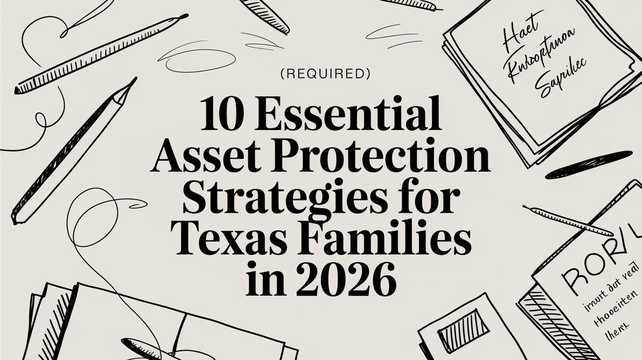 10 Essential Asset Protection Strategies for Texas Families in 2026